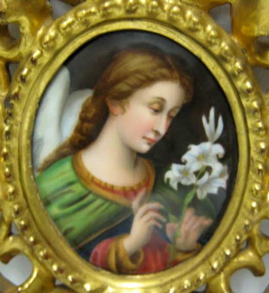Unknown | Archangel Gabriel holding lilies | MutualArt