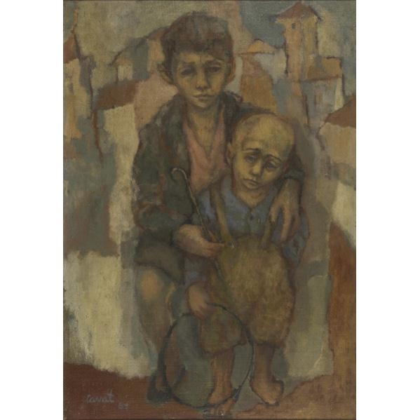 Irma Cavat | Two children (1951) | MutualArt