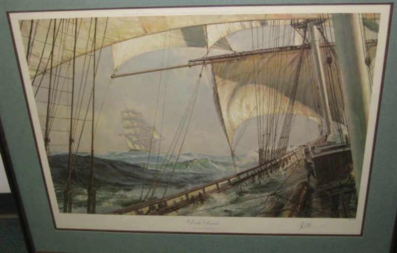 John Stobart | Decks awash | MutualArt