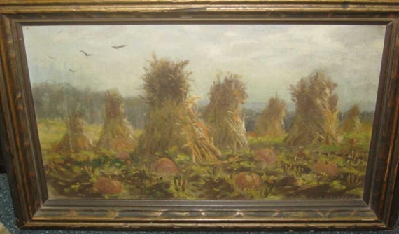 Edward Morton Campbell | Pumpkin patch (1905) | MutualArt