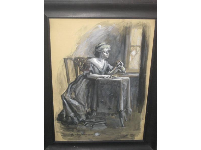 Gordon Stevenson | Portrait of a woman seated by a window (1908 ...