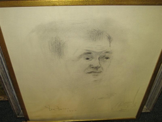 Joe Jones | Self-portrait (1957) | MutualArt