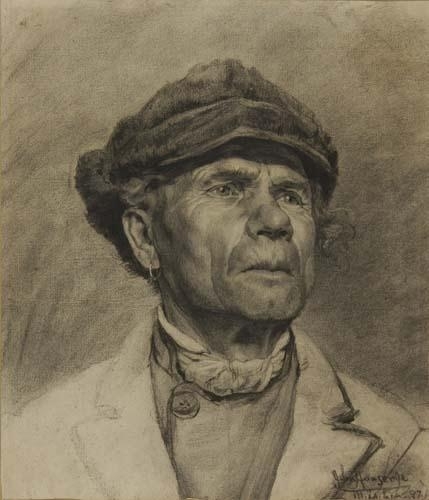 John Hauser | Portrait Study (1892) | MutualArt