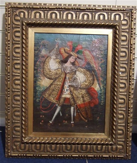 Unknown | Angel loading a musket | MutualArt