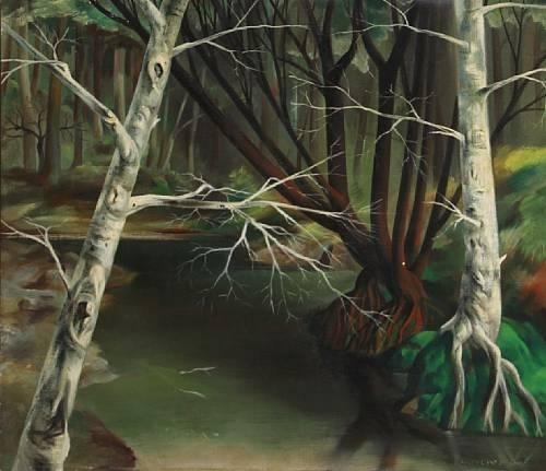 Paul Lantz | Creek in the woods | MutualArt