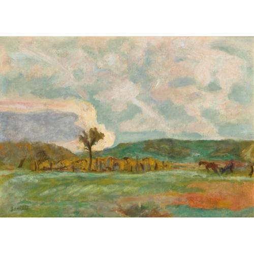 Pierre Bonnard | Arbres en fleurs, Maison Blanche (1909) | MutualArt