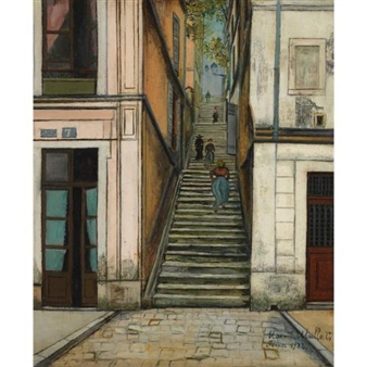 Maurice Utrillo | Le Passage Cottin, Montmartre (1922) | MutualArt