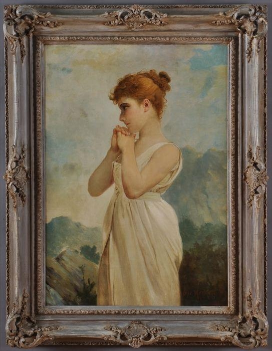 Otto Paul Merkel | WISTFUL YOUNG LADY | MutualArt