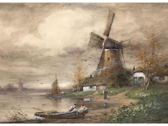 George F. Schultz | Holland scene | MutualArt