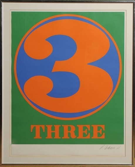 Robert Indiana | 3 FROM PORTFOLIO NUMBERS (1968) | MutualArt