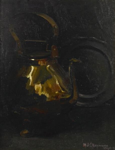 Minerva Chapman | Still life with pitcher and plate (1912) | MutualArt