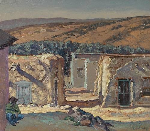 Cyrus LeRoy Baldridge | New Mexico village scene | MutualArt