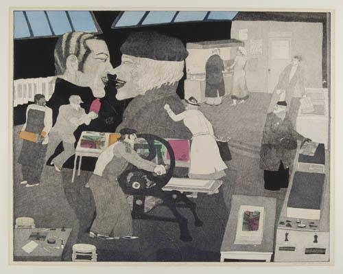Warrington Colescott | History of Printmaking (1976) | MutualArt