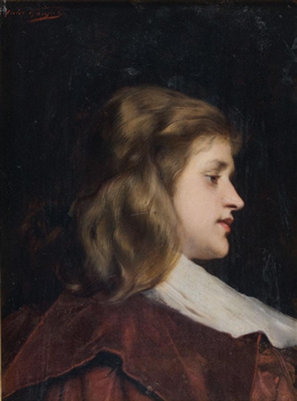 Jules-Adolphe Goupil | Portrait d'une jeune fille | MutualArt