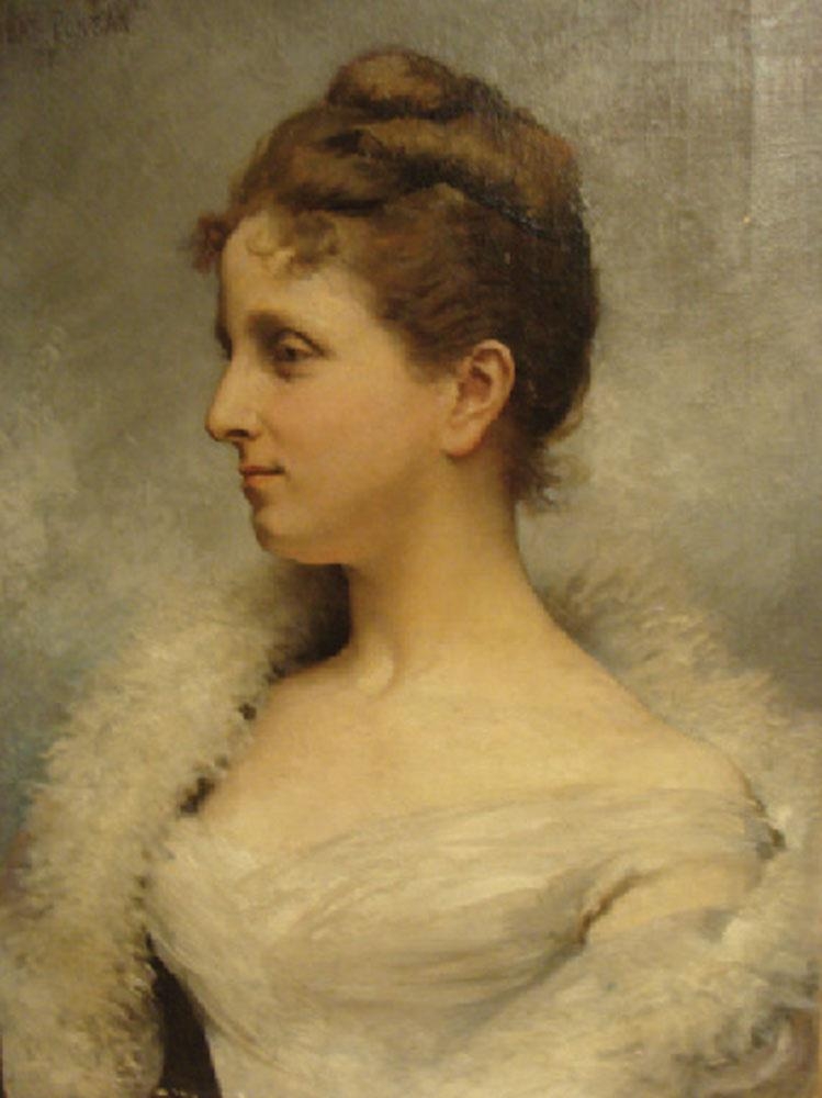 Édouard Bernard Debat-Ponsan | Portrait d'élégante (1888) | MutualArt