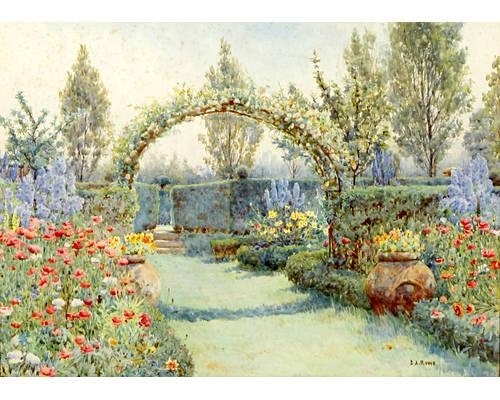 Ernest Arthur Rowe | The artist's garden | MutualArt