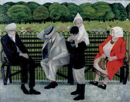 Alfred Daniels | THE PARK BENCH | MutualArt