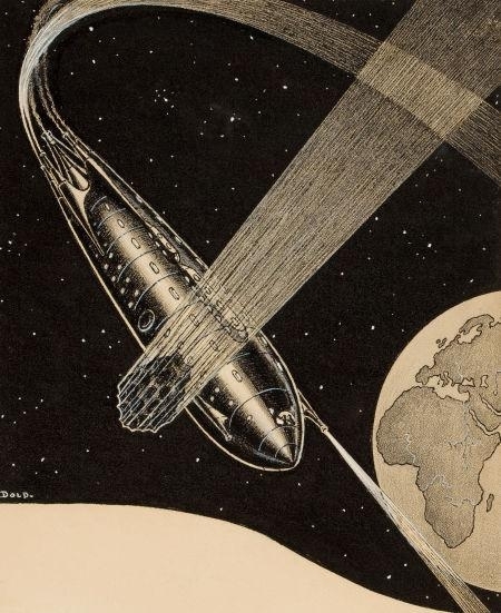 Elliot Dold | Science fiction interior pulp illustration | MutualArt