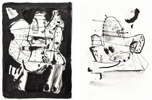 Lucebert | 2 works: Composition (1969) | MutualArt