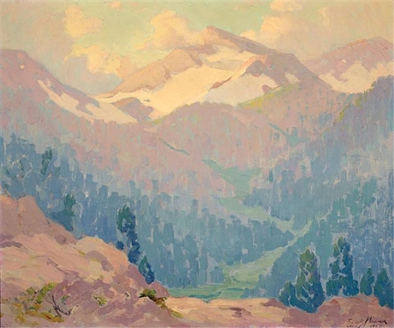 Frank Joseph Vavra | Colorado Mountain Landscape (1928) | MutualArt