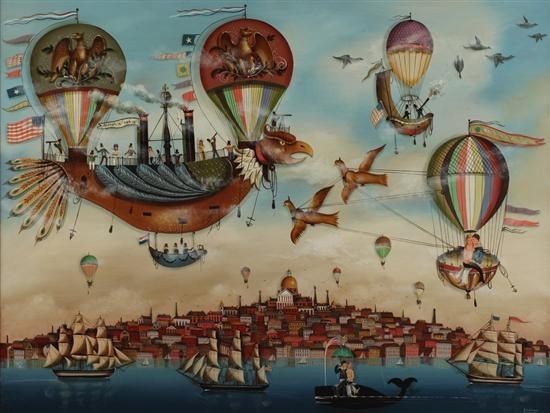 Ralph Eugene Cahoon Jr. | BALLOONS OVER BOSTON (Circa 1965) | MutualArt