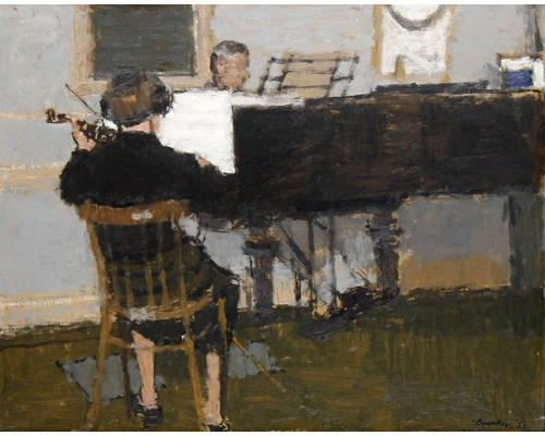 William Brooker | The music lesson (1953) | MutualArt