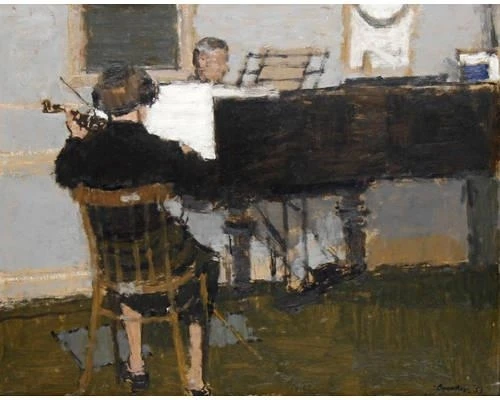 William Brooker | The music lesson (1953) | MutualArt