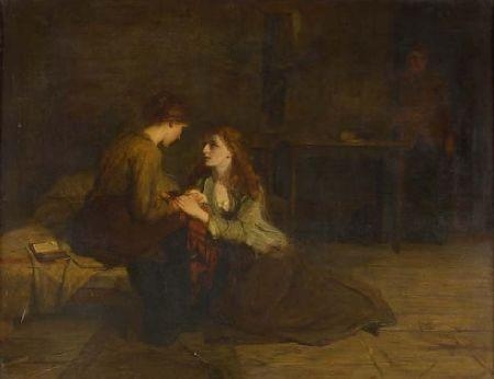 Robert Duddingstone Herdman | JEANNIE AND EFFIE DEANS IN PRISON (1872 ...