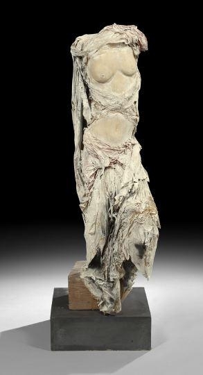Mario Villa | standing partially-nude Classical female figure | MutualArt