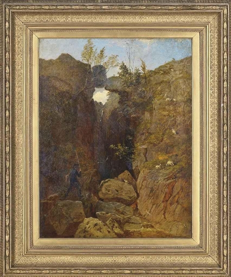Andrew Maccallum | Self-portrait of the artist in a rocky Landscape ...