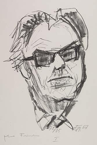 Otto Dix | Bildnis Max Frisch I (1967) | MutualArt