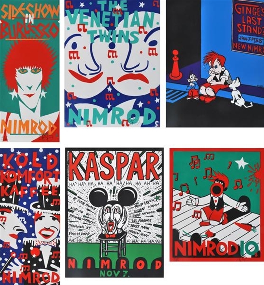 Martin Sharp | Six Posters from the Nimrod Theatre | MutualArt