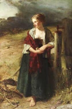 Robert Duddingstone Herdman | BEHOLD HER, SINGLE IN THE FIELD (1875 ...
