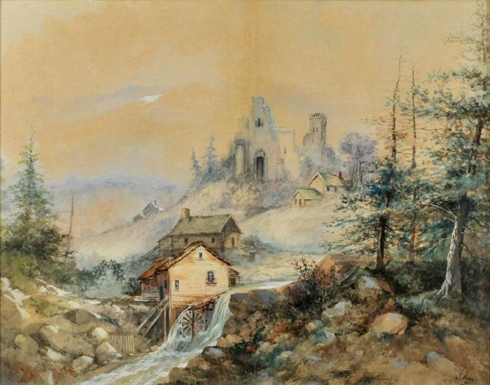 J. Widdie | Landscape with Ruins | MutualArt