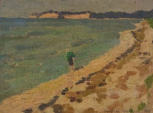 Bertram Hartman | Beach Scene (1915) | MutualArt