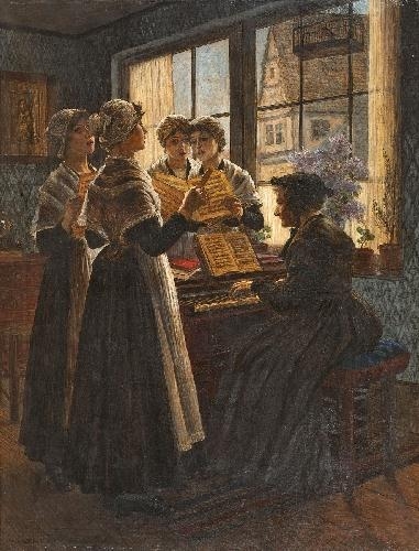 Walter Firle | SINGING LESSON | MutualArt