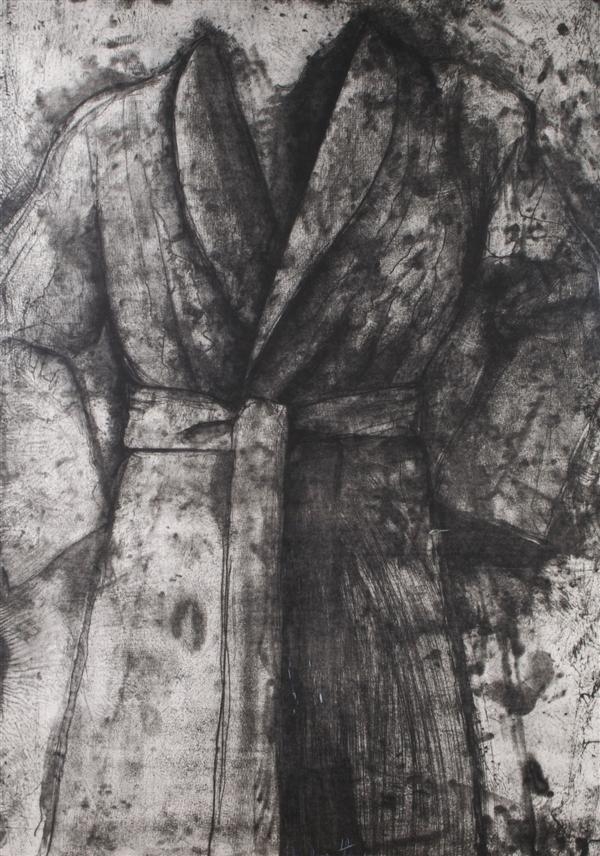 Jim Dine | Black and White Robe (1977) | MutualArt