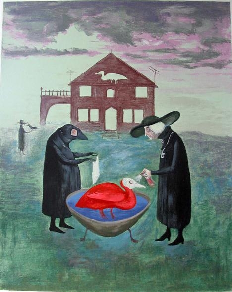 Leonora Carrington Bird Bath 1974 Mutualart