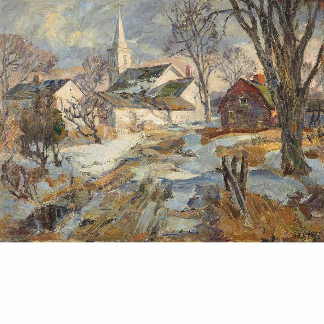 Frederick Lester Sexton | North Branford Church | MutualArt
