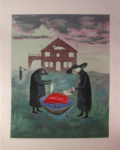 Leonora Carrington | BIRD BATH (1974) | MutualArt