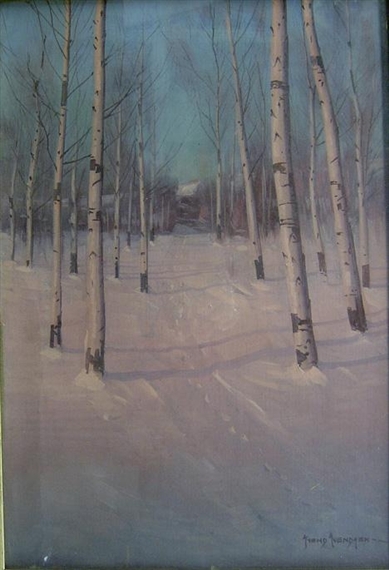 Svend Rasmussen Svendsen | PATHWAY THROUGH THE SNOW | MutualArt