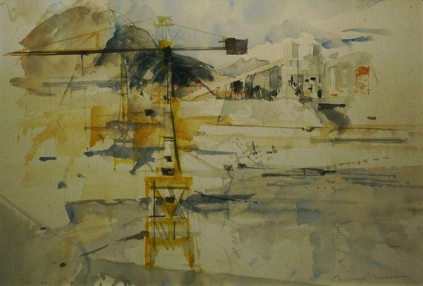 Michel Rodde | Composition aux pylones électriques | MutualArt