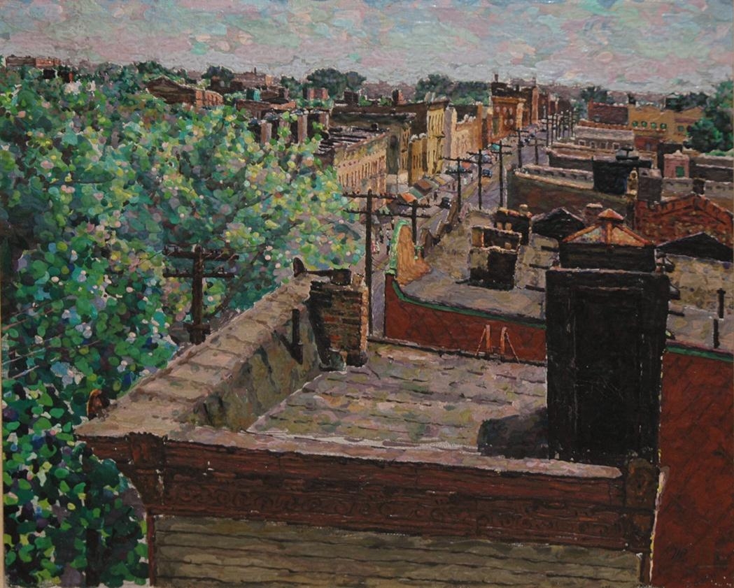 Herman Rose | Rooftops, Blake Avenue (1950) | MutualArt