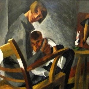 Mary Mabbutt | Self Portrait with Martha (1988) | MutualArt