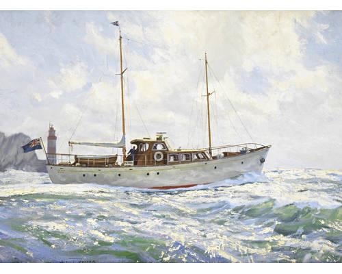 Deryck Foster | The ketch-rigged motor cruiser Petra passing the ...