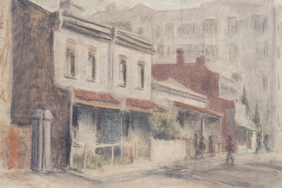 Janet Cumbrae Stewart | Old Melbourne (1909) | MutualArt