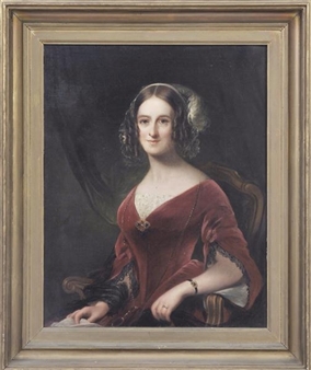 British School, 19thCentury | Portrait of a lady | MutualArt