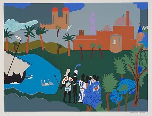 Romare Bearden | Summer Landscape | MutualArt