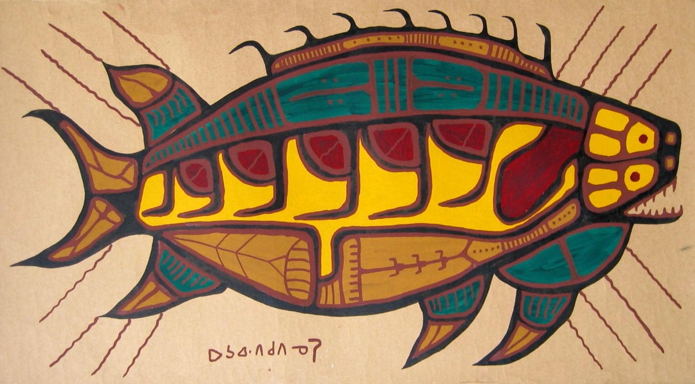 Norval Morrisseau | The Spirit Fish | MutualArt