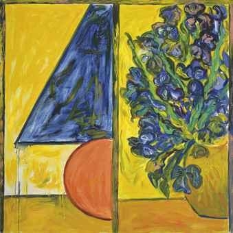 Pat Steir | Pink Chrysanthemum (1984) | MutualArt